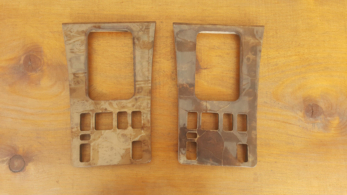 Mercedes-Benz W126 - refurbished Gear Shifter Panel - before & after ...